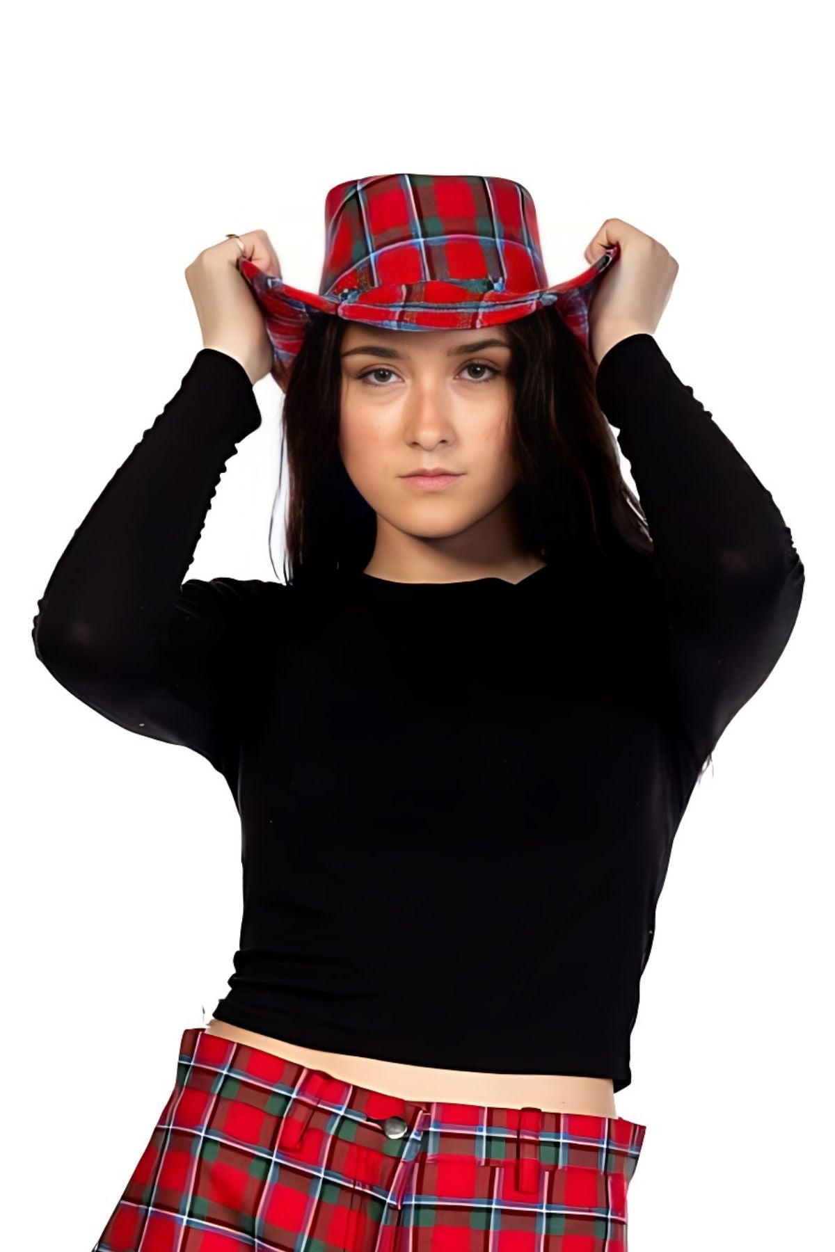 Premium Tartan Cowboy Hat – Scottish Kilt