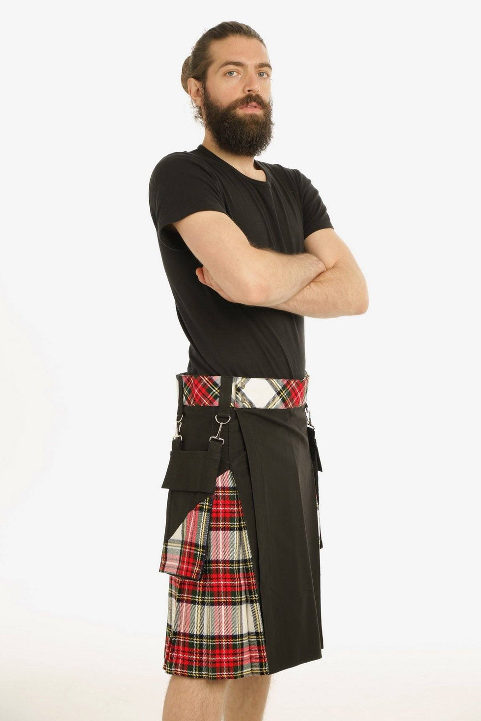 Classic Style Stewart Tartan Hybrid Kilt | Scottish Kilt